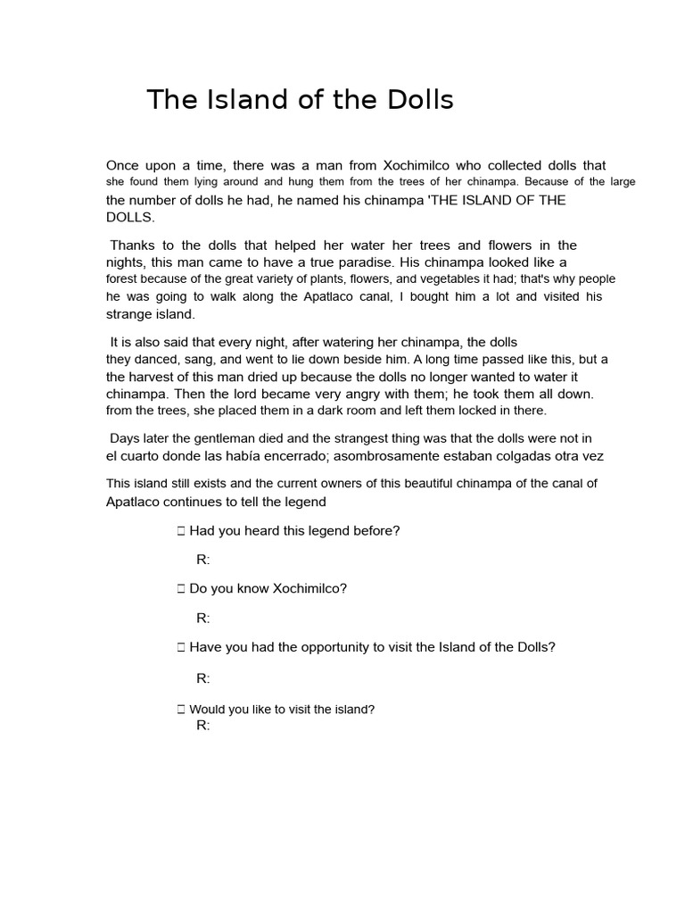 The Island of The Dolls | PDF