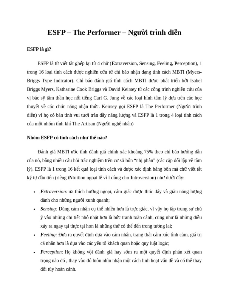 ESFP | PDF