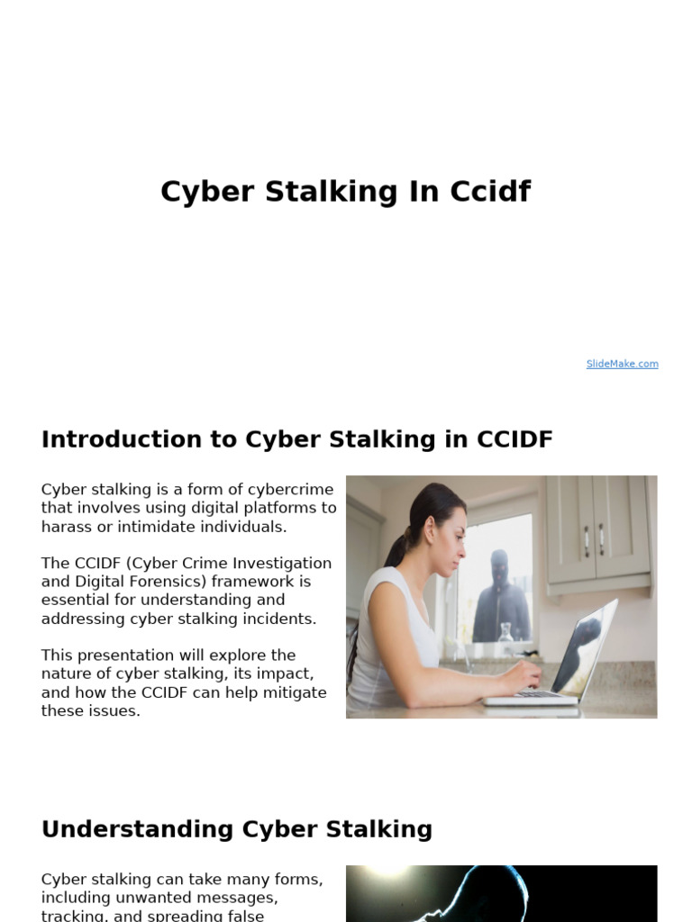 Understanding Cyber Stalking in CCIDF | PDF | Stalking | Cybercrime