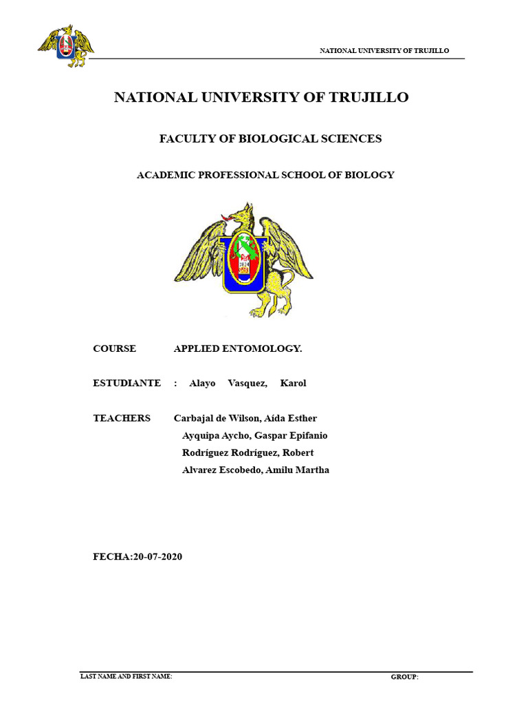 Second Report Applied Entomology | PDF | Pupa | Fly