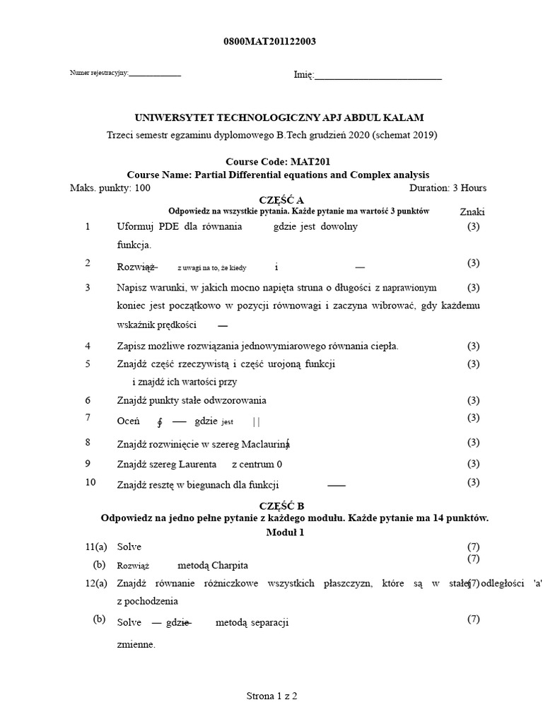 MAT201-Q15.04.2021 | PDF