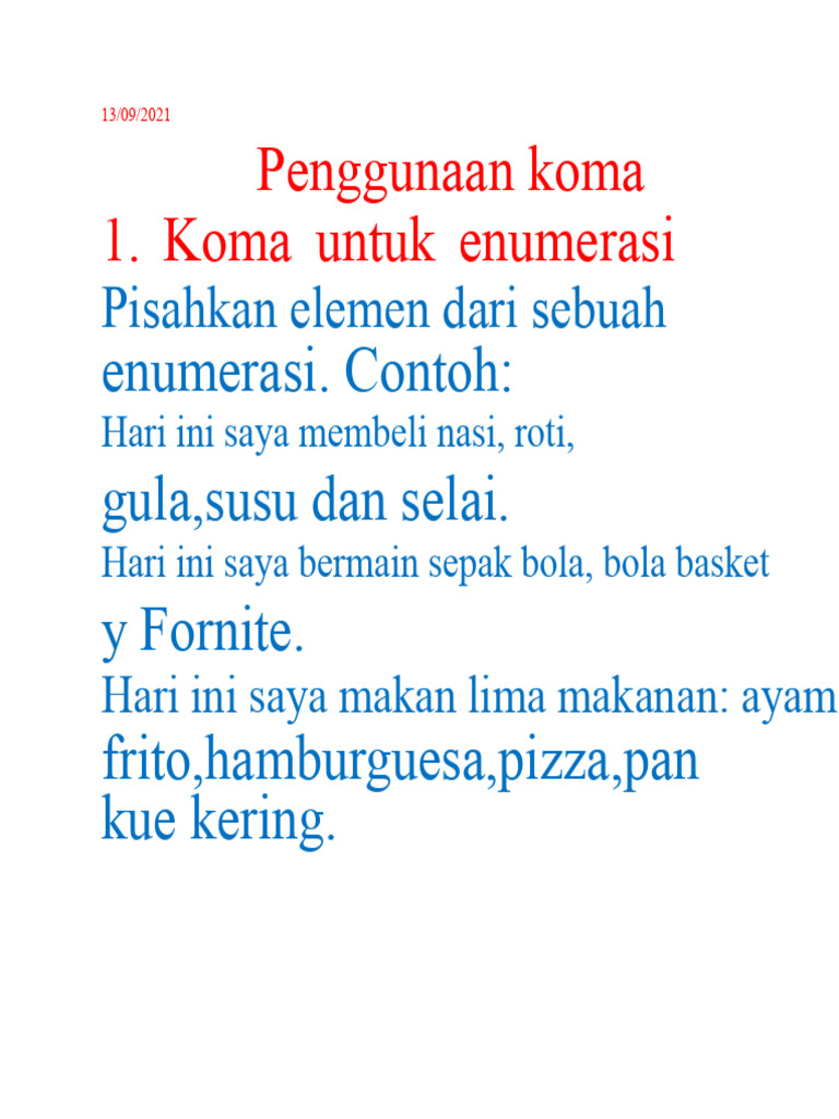 PENGGUNAAN KOMA | PDF