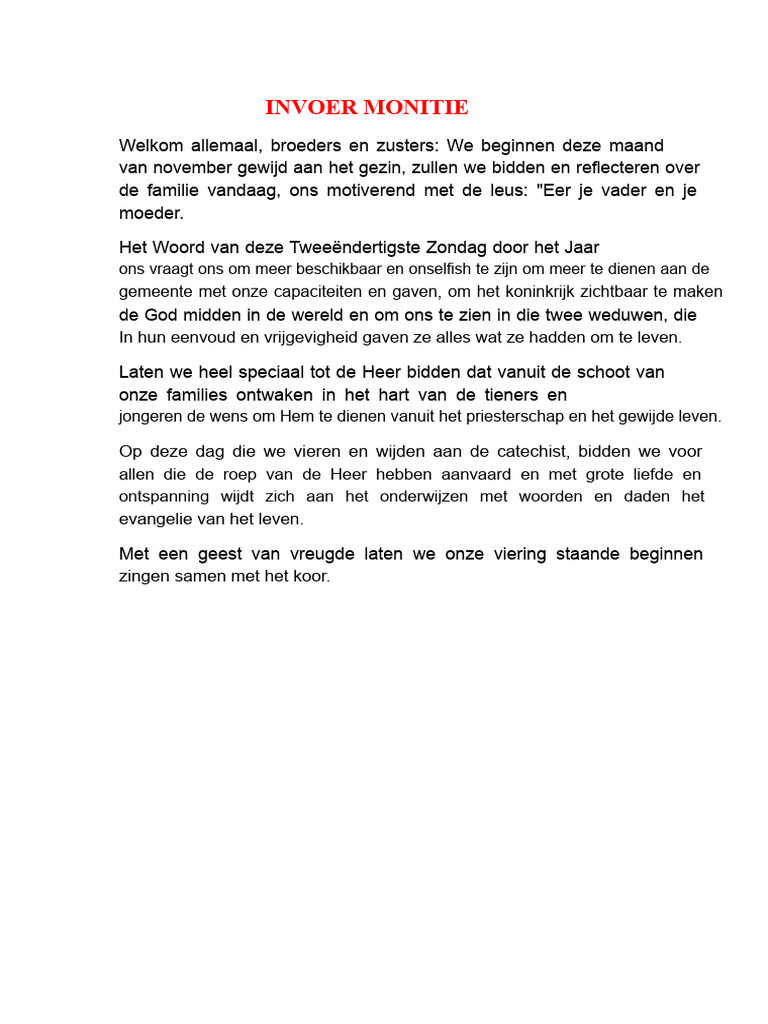 Invoer Monitie | PDF