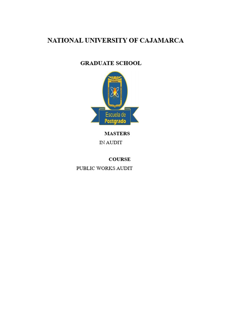 Audit Execution Report Model For Construction Projects | PDF | Audit ...