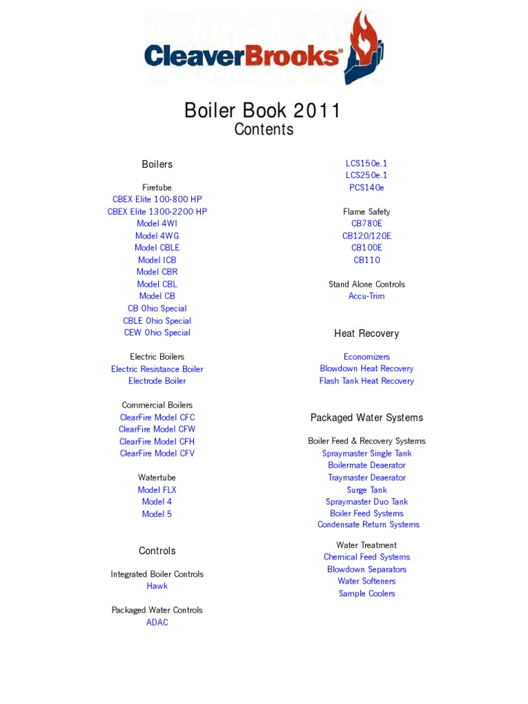 Boiler Book 2011 | PDF | Valve | Boiler