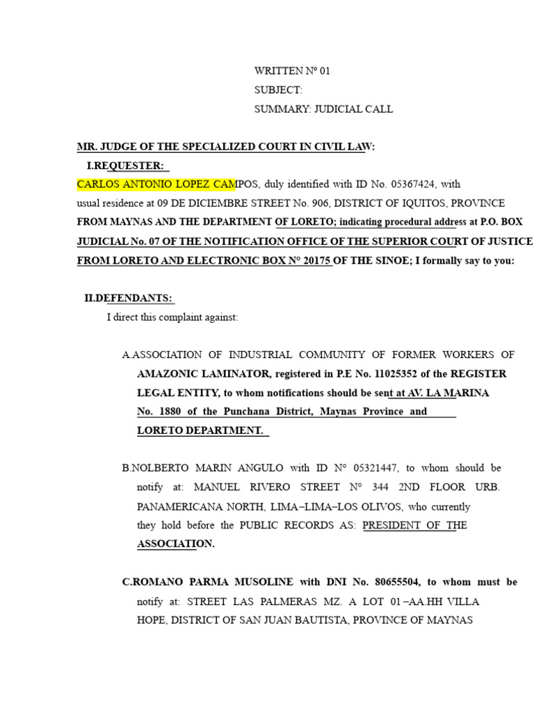 Judicial Call for Association Assembly | PDF | Justice | Crime & Violence