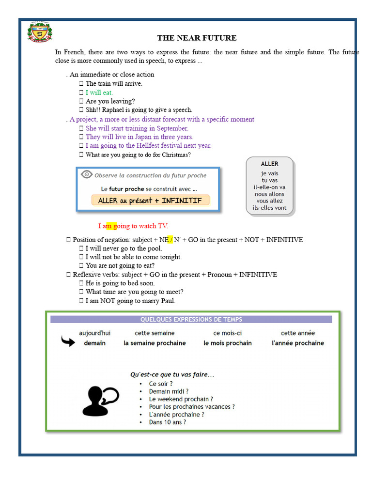 NEAR FUTURE | PDF | Subject (Grammar) | Semantics