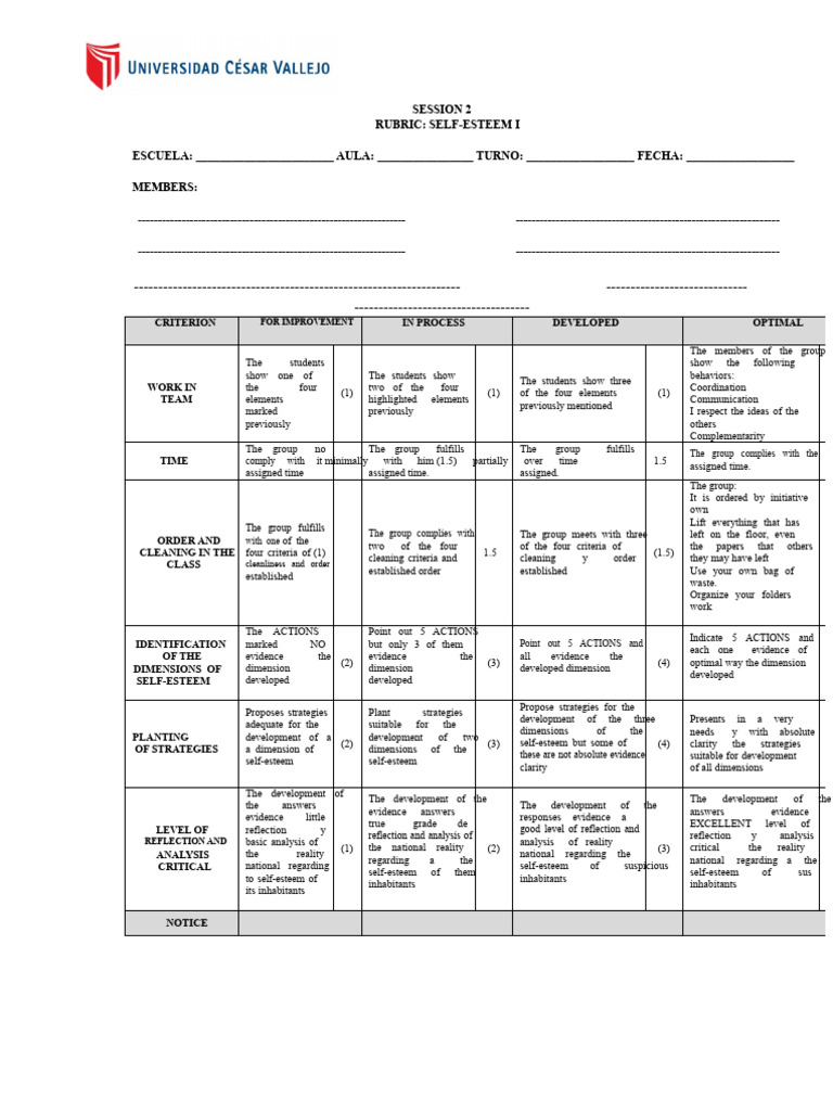 IE_RUBRIC_PRINT | PDF | Social Psychology