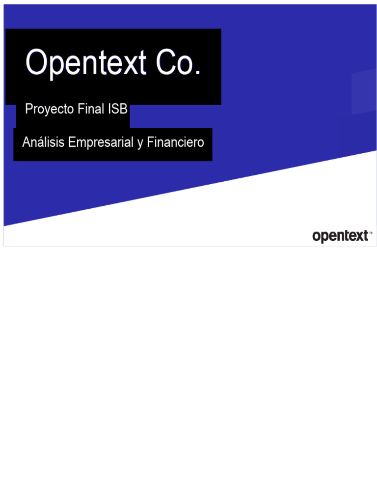 OpenText_PPT | PDF | Computación en la nube | Business