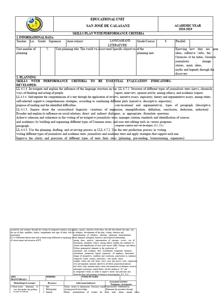 UNITS 5 and 6 OF LANGUAGE AND LITERATURE FOR EIGHTH GRADE | PDF | Verb ...