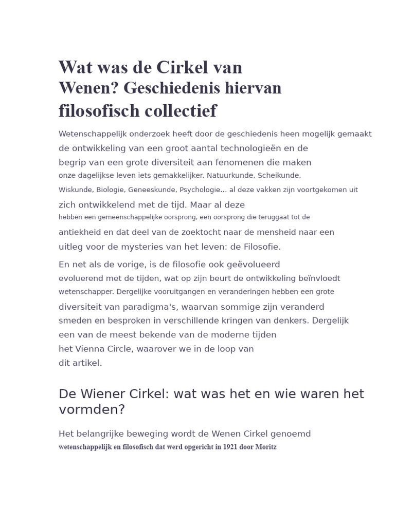 Wat Was de Wener Kring? | PDF