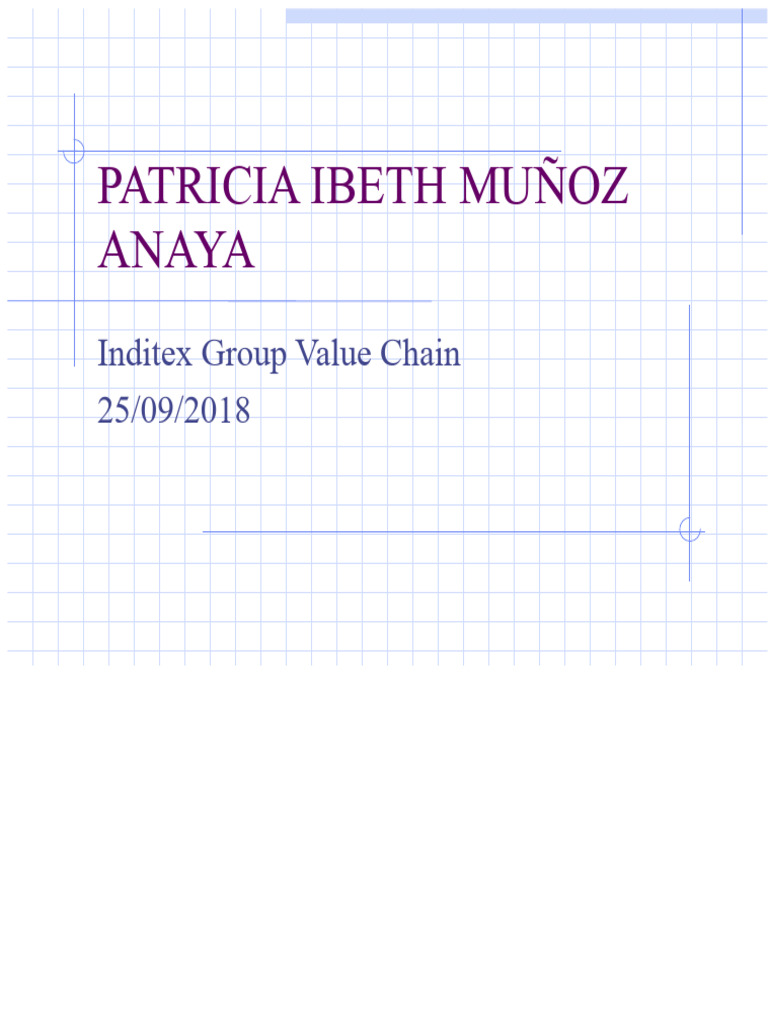 Inditex Value Chain | PDF | Supply Chain | Logistics