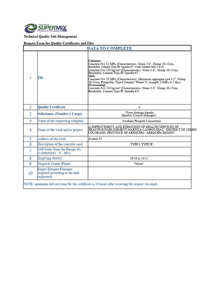 03 Format Files and Quality Certificate | PDF