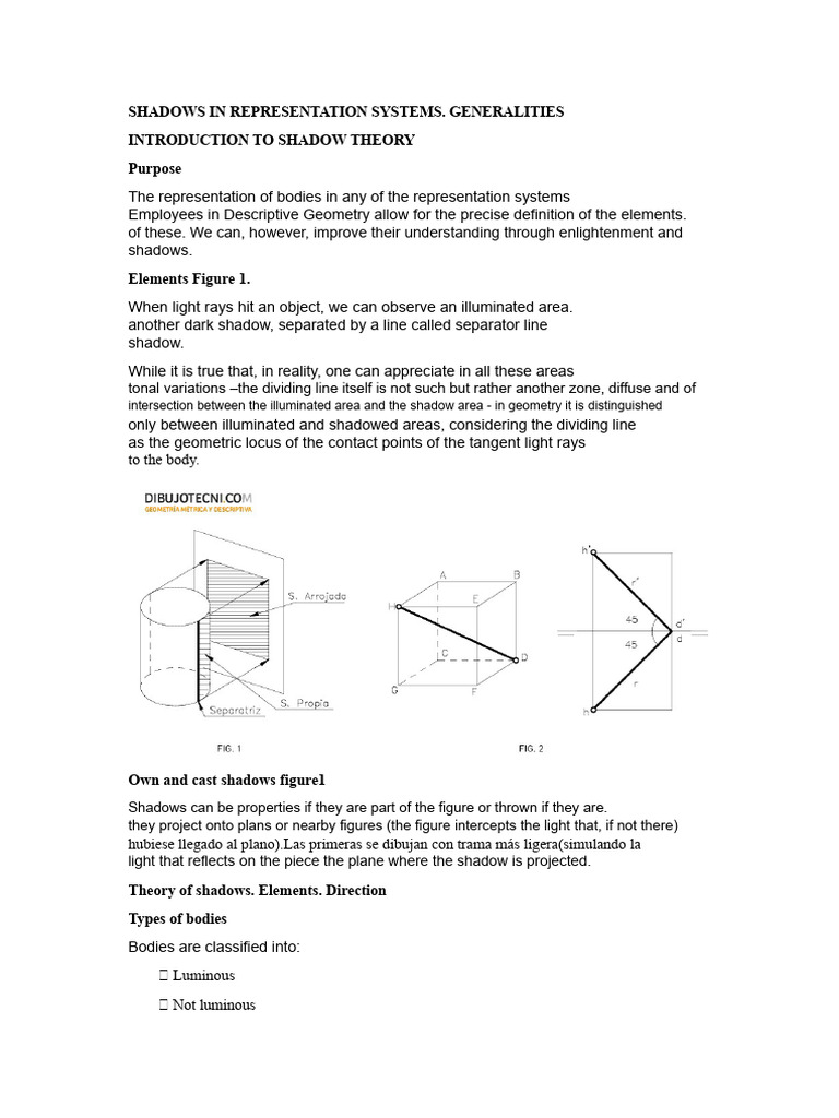 Shadows in The Systems of Representation (Complete) | PDF | Line ...