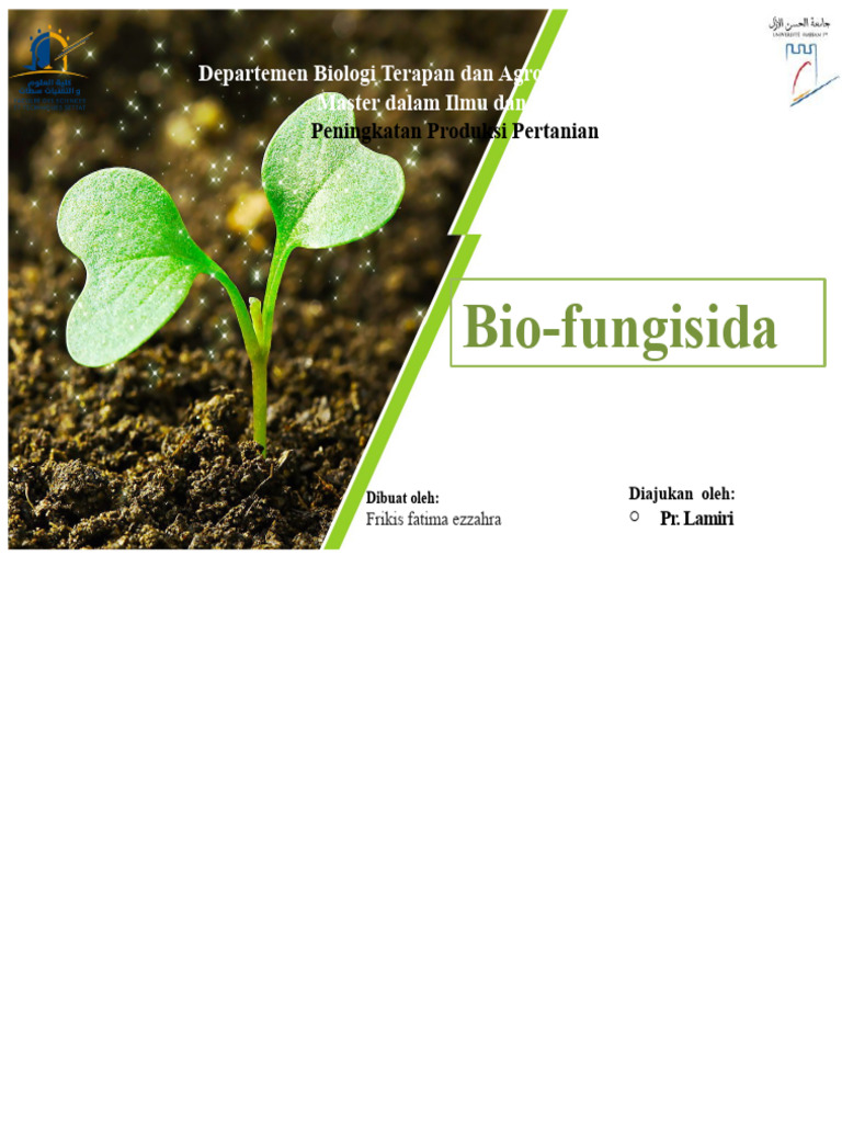 Bio-Fungisida: Solusi Ramah Lingkungan | PDF