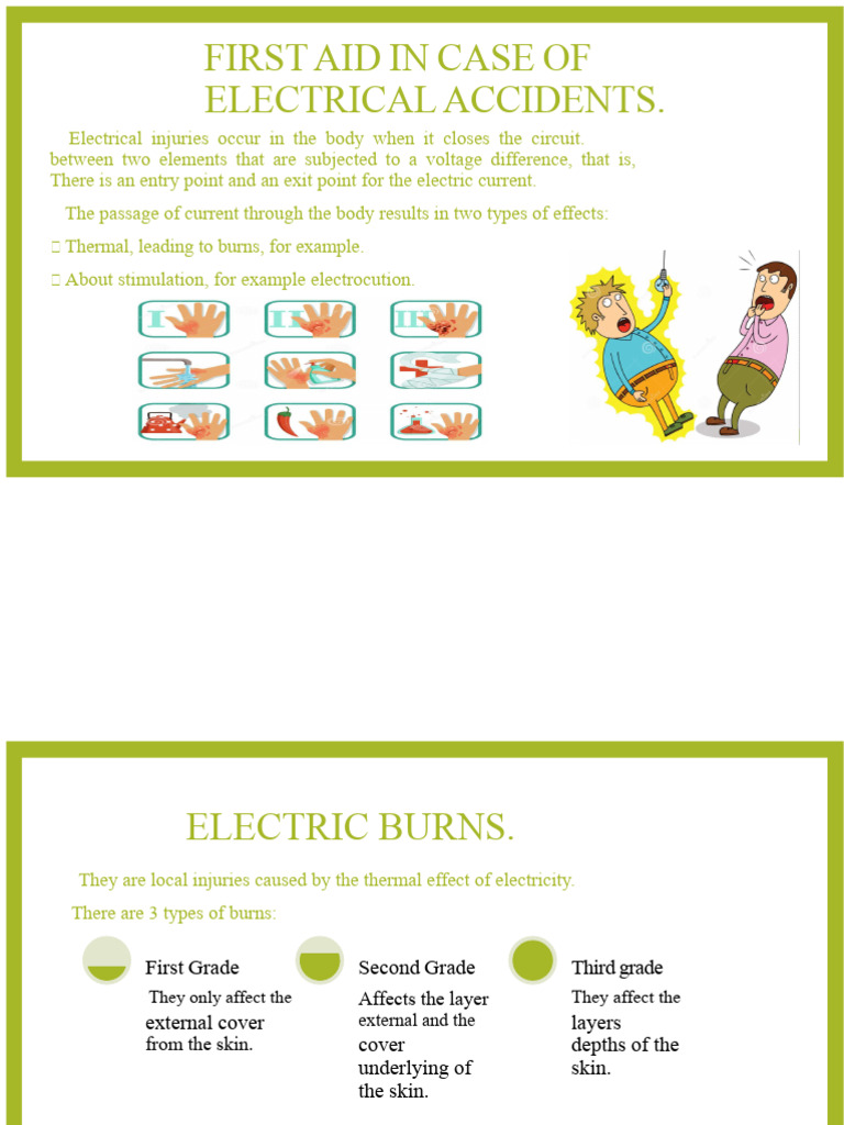First Aid For Electrical Accidents | PDF | Cardiopulmonary ...