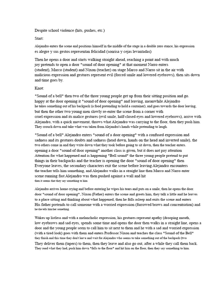 School Violence (Beatings) | PDF