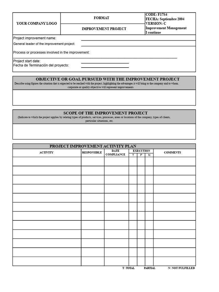 f17s4 Improvement Project | PDF