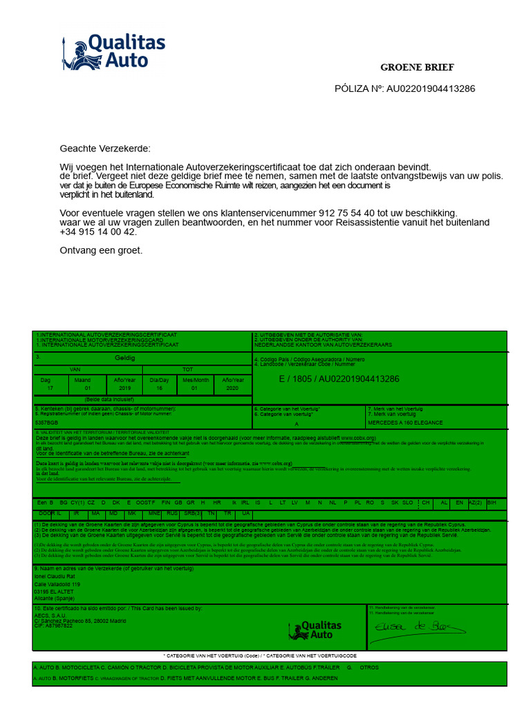 Groene Kaart | PDF
