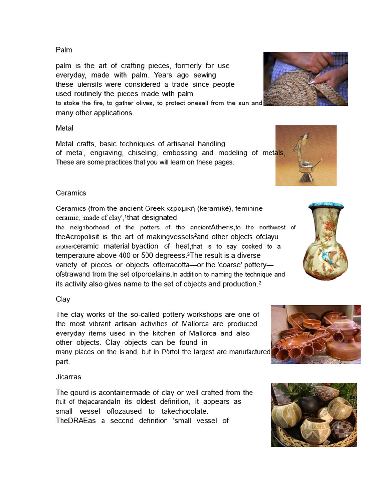 Types of Ceramics and Textiles | PDF | Pottery | Textiles