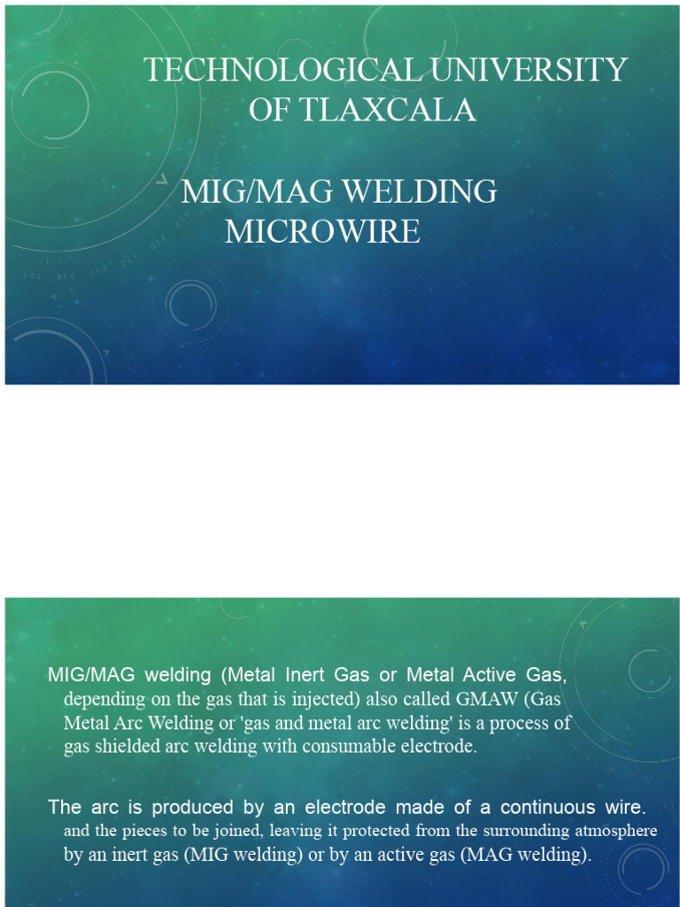 MIG/MAG Welding Process Overview | PDF