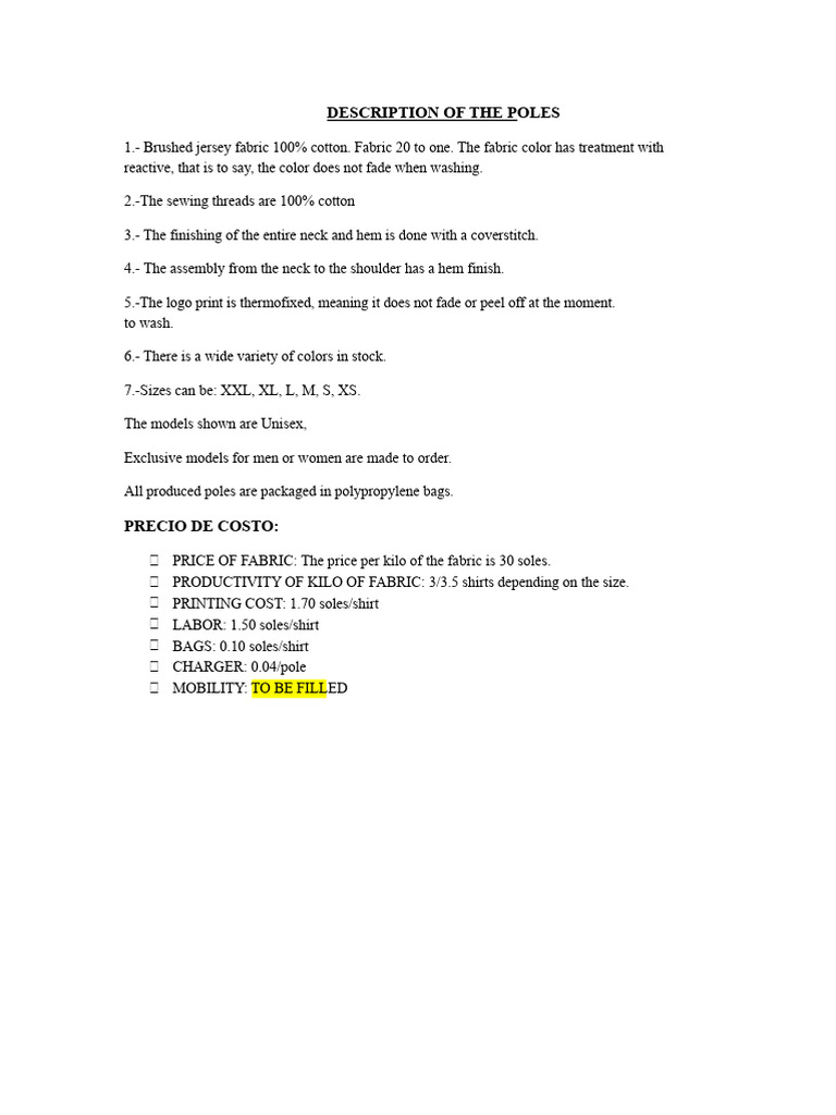 Description of The Poles | PDF