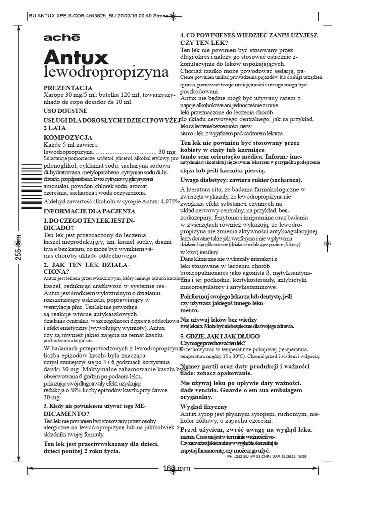 Bula Pacjenta Antux | PDF