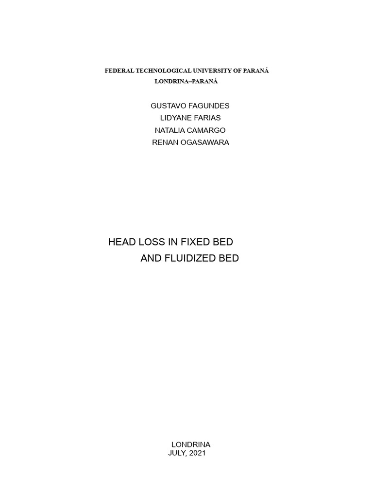 Fixed and fluidized bed pdf | PDF | Adsorption | Fluidization