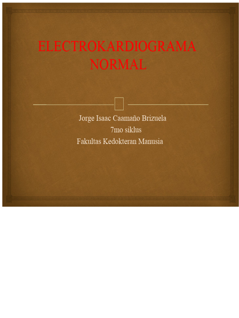 Panduan Lengkap Electrocardiogram | PDF