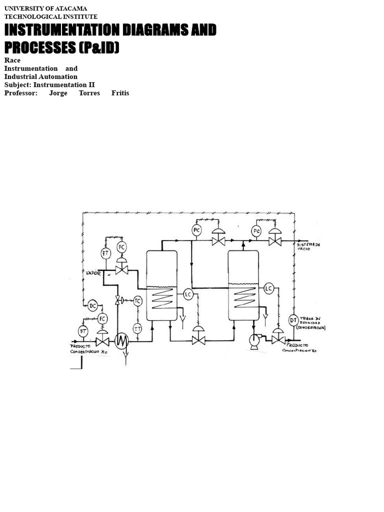 Instrumentation Diagrams & Processes Guide | PDF | Instrumentation | Valve