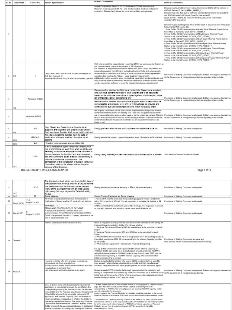 Commercial Clarification No 01 | PDF | Legal Liability | Tort