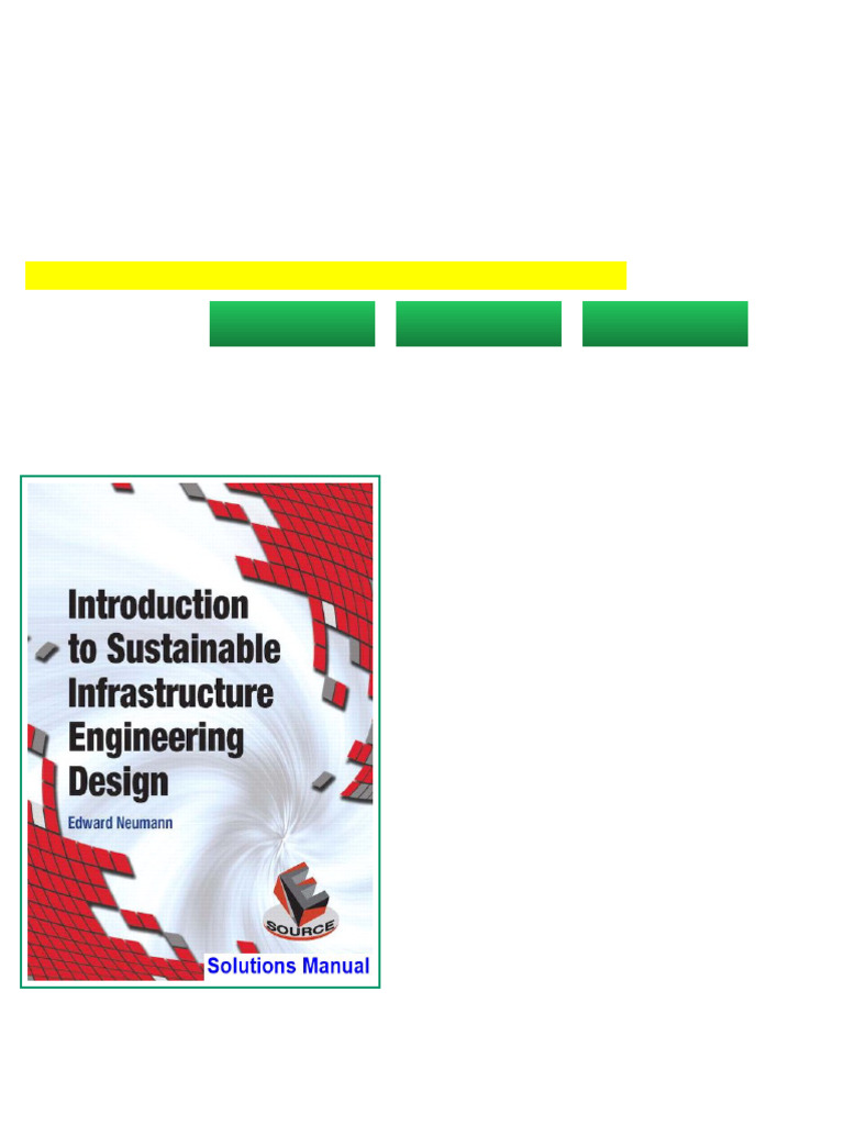 Introduction to Sustainable Infrastructure Engineering Design 1st ...