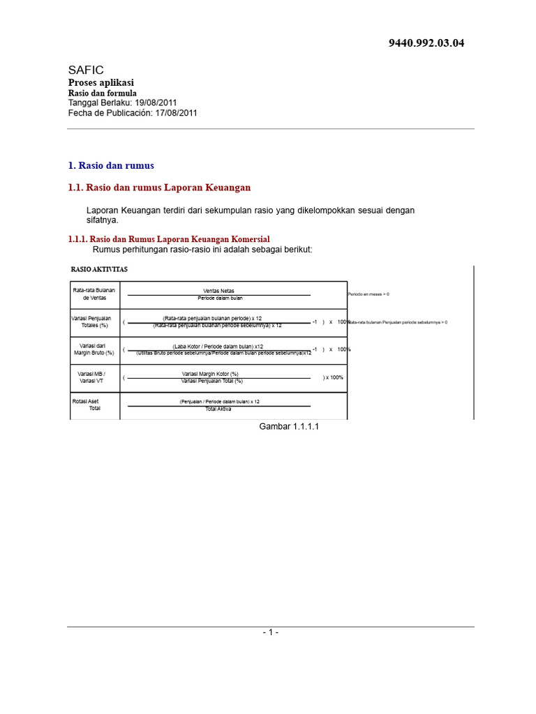 SAFIC Formula | PDF