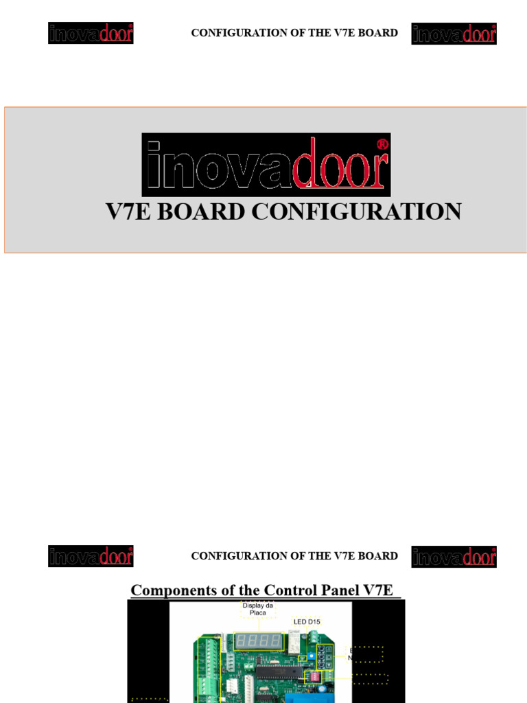 V7E Board Configuration Guide | PDF