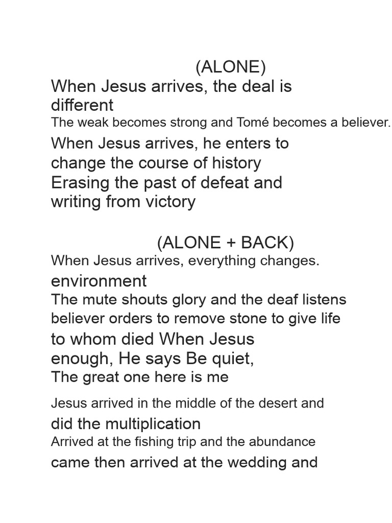 Prophetic Soul - Jesus Has Arrived | PDF | Jesus | Religious Belief And ...