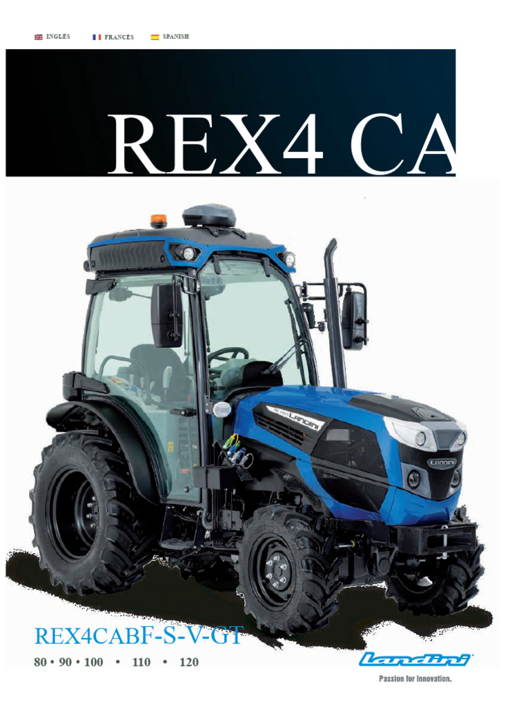 Landini Rex4 Cab F-S-V-GT 80 90 100 110 120 | PDF | Embrague | Eje