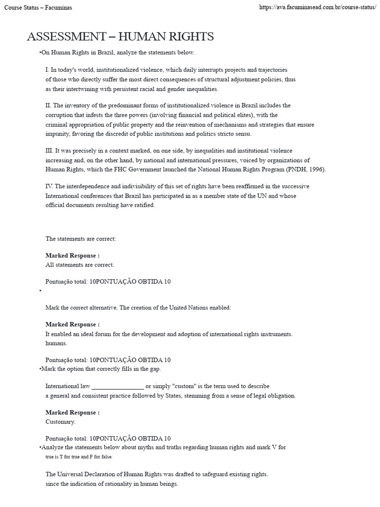 Human Rights Assessment PDF | PDF | Human Rights | Rights