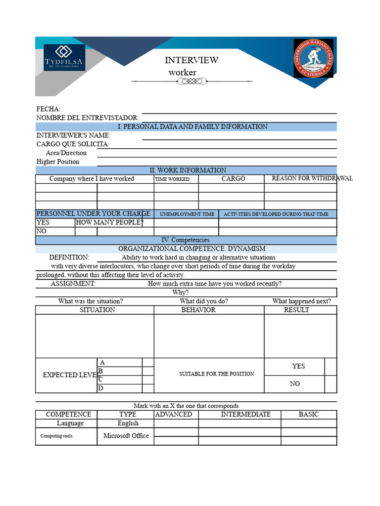 Competency-Based Interview Formats | PDF | Knowledge | Behavior