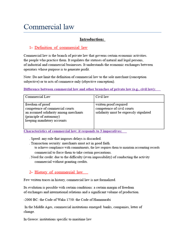 Commercial Law | PDF | Franchising | Lease