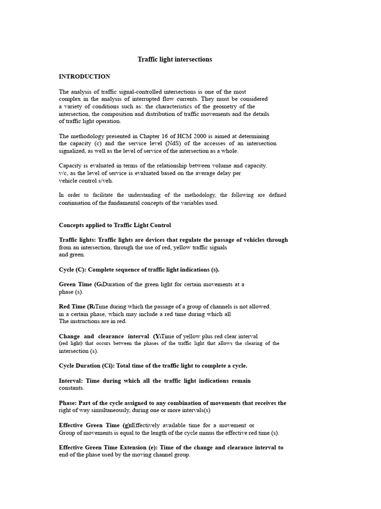 HCM Signalized Intersections | PDF | Traffic Light | Traffic