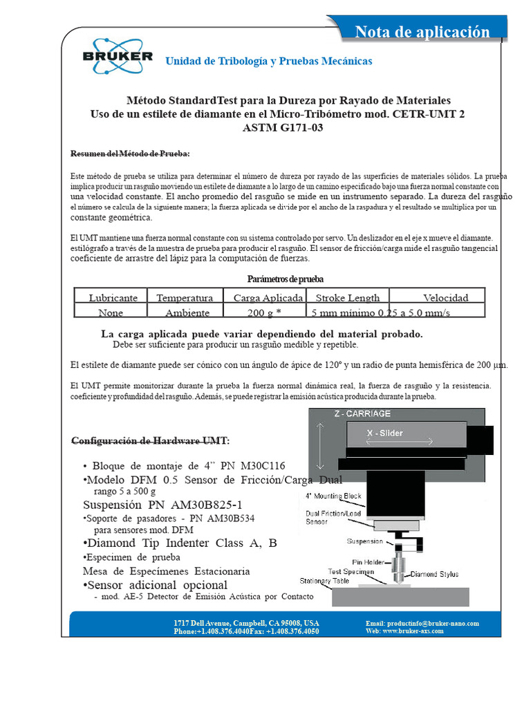 ASTM G171-03 Dureza de Rayado | PDF | Fricción | Dureza
