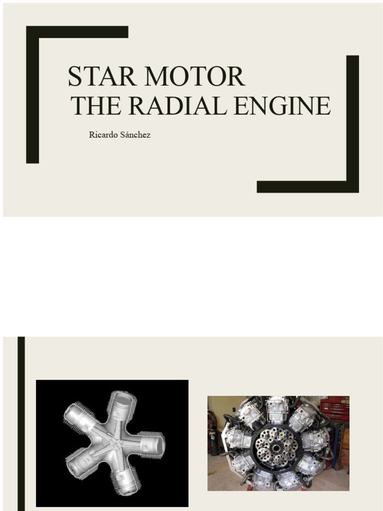 Star motor or radial engine | PDF