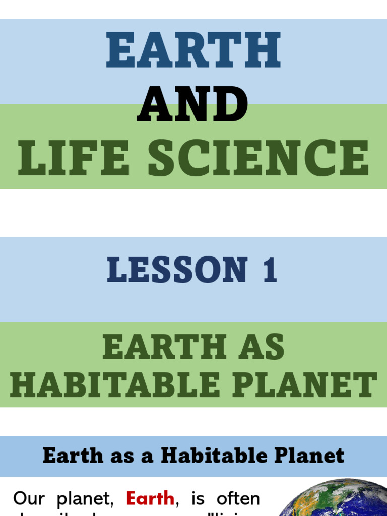 Lesson 1 - Habitable Planet | PDF | Atmosphere Of Earth | Atmosphere