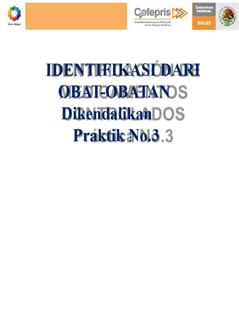 Identifikasi Obat Terkendali | PDF