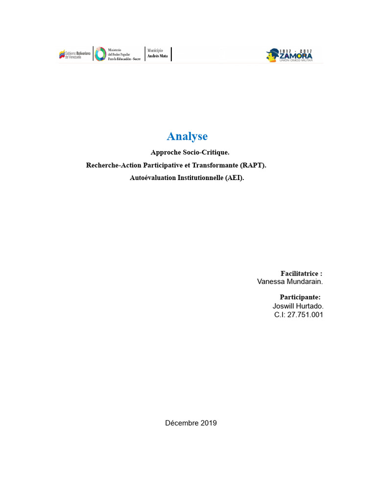 Approches critiques en éducation et autoévaluation | PDF | Recherche ...