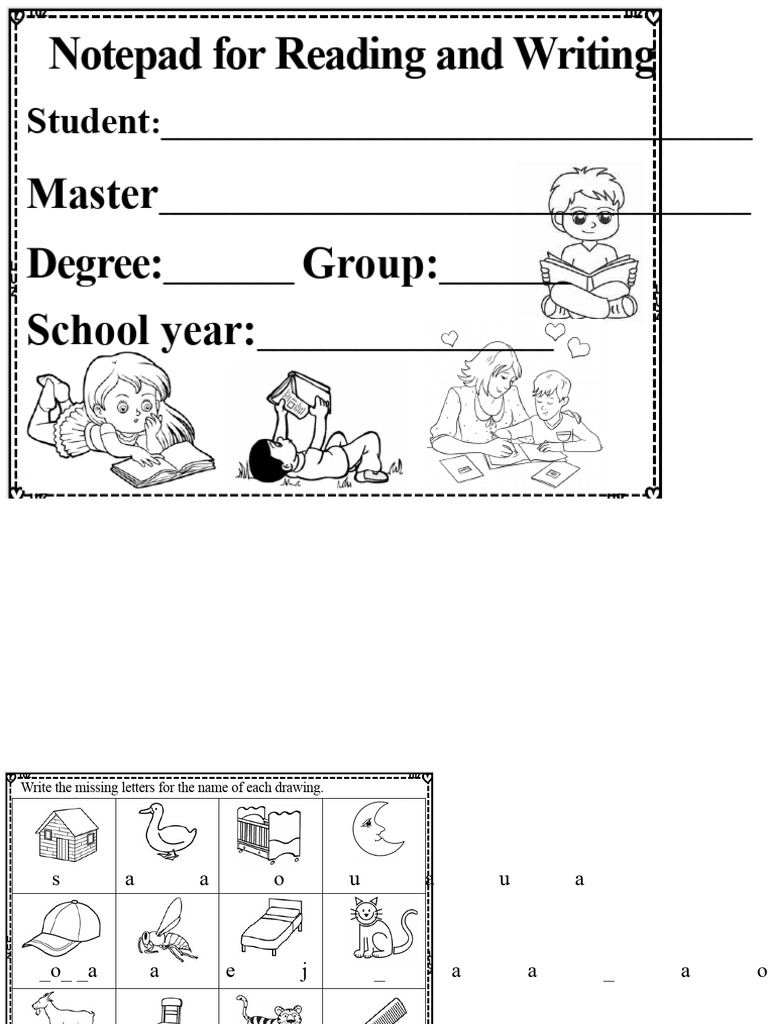 Syllabic Alphabet Level Notebook | PDF | Notebook