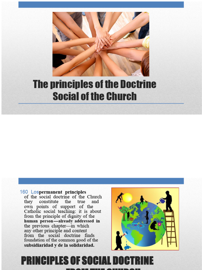 Principles of The Social Doctrine of The Catholic Church | PDF ...