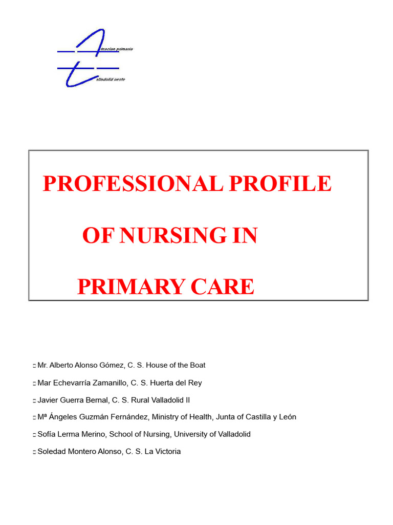 Primary Care Nursing Professional Profile | PDF | Preventive Healthcare ...
