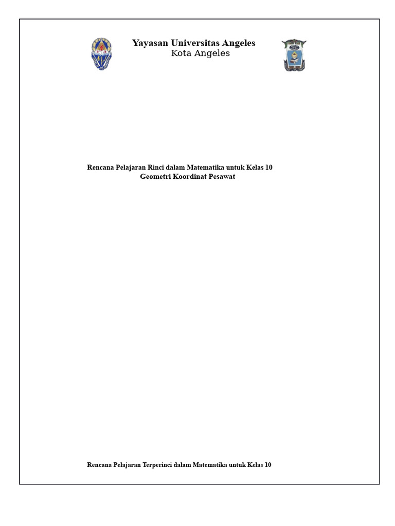 Geometri Koordinat Bidang - Rumus Jarak | PDF