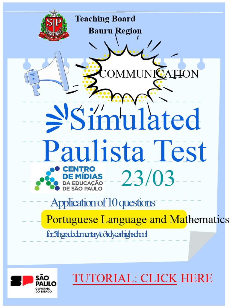Simulated Test Paulista | PDF